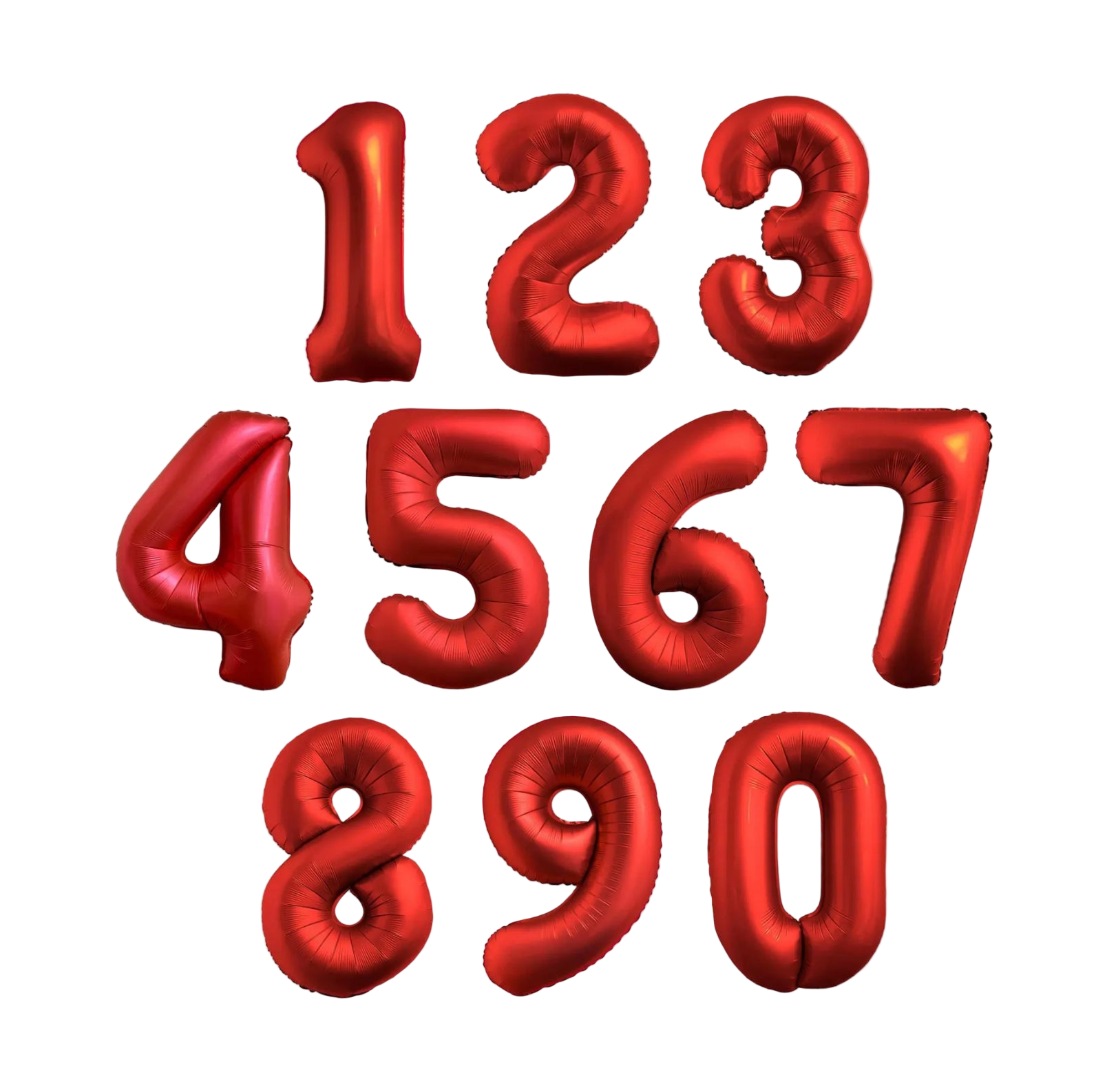 Party America 34" Red Jumbo Numbers – Balloons Pro U.S.